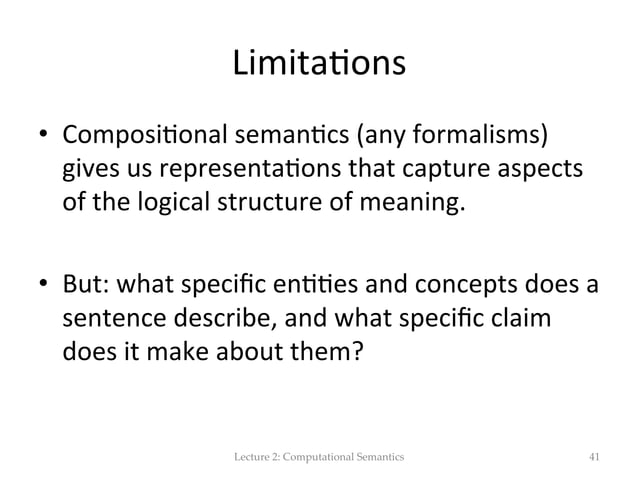 Semantics and Computational Semantics | PPT