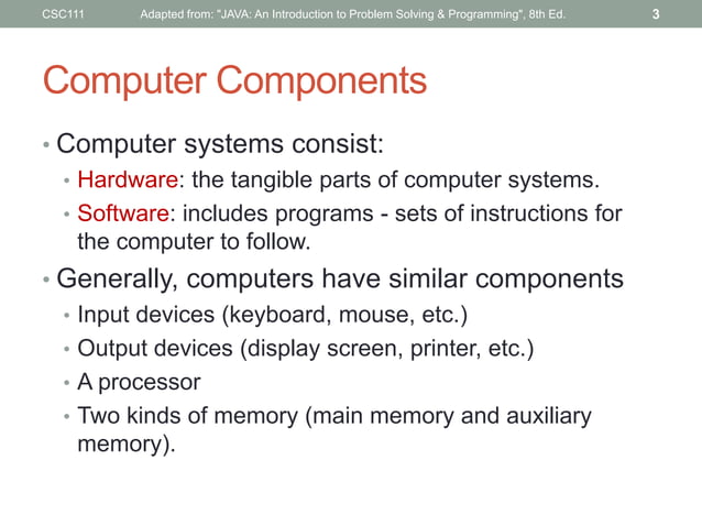 01 Computer Basics (Ch1.1).pptx | Operating Systems | Computer Software and Applications