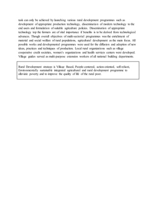 01 concept of rural development | PDF