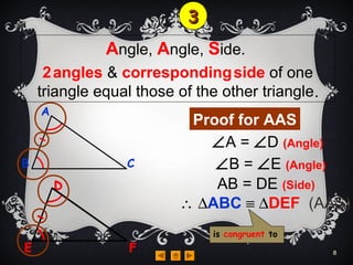 CONGRUENCY | PPT | Physics | Science