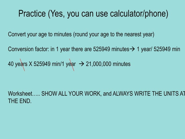 Converting Units | PPT