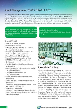 01 Corporate Profile Green Intl_PM Services,Training and Oil & Gas | PDF