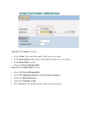 01 create cost center | DOCX