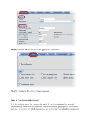 01 create cost center | DOCX