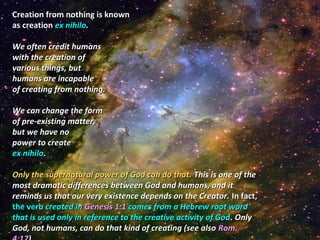 01 creator of heaven and earth | PPT