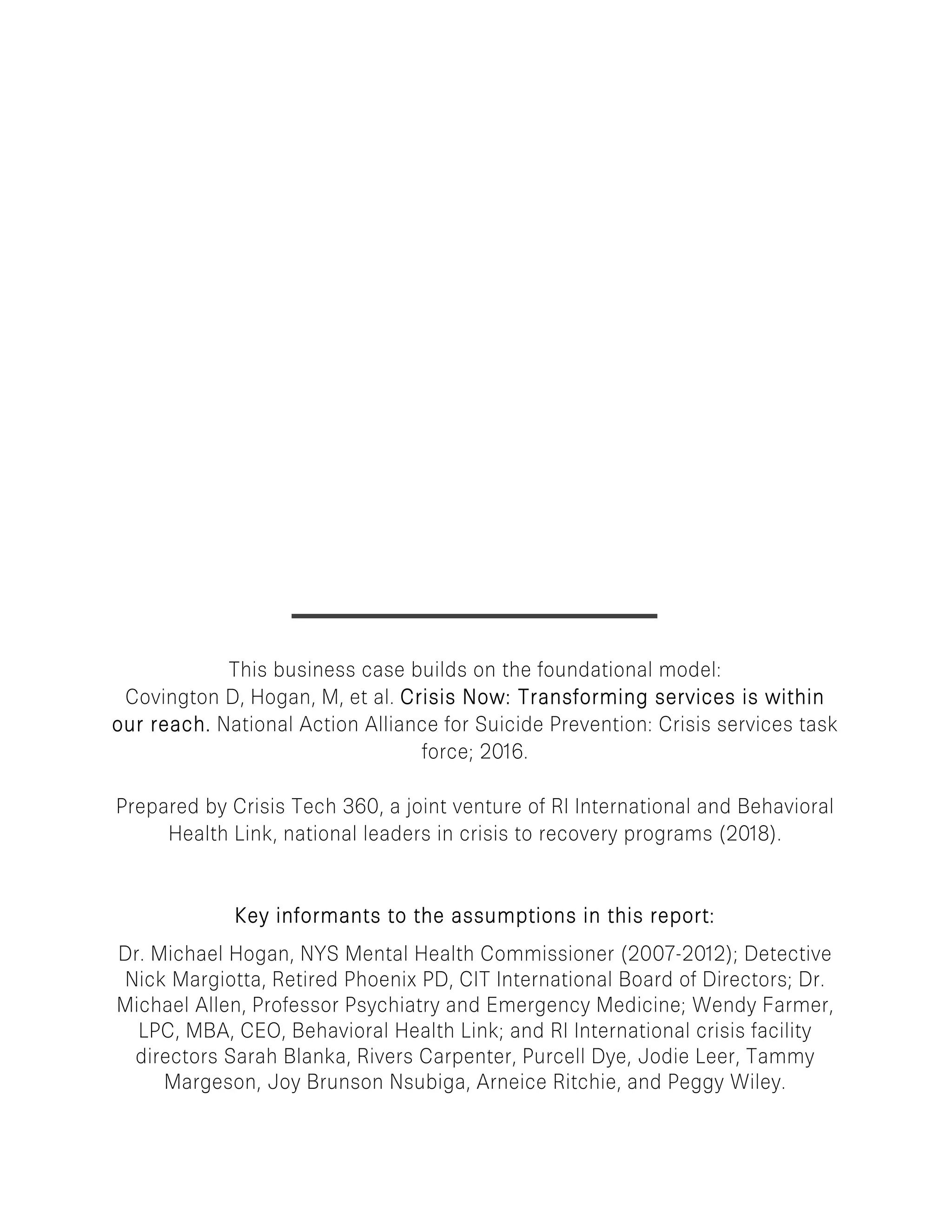 The Arizona Crisis Now Model: AHCCCS Outcomes | PDF
