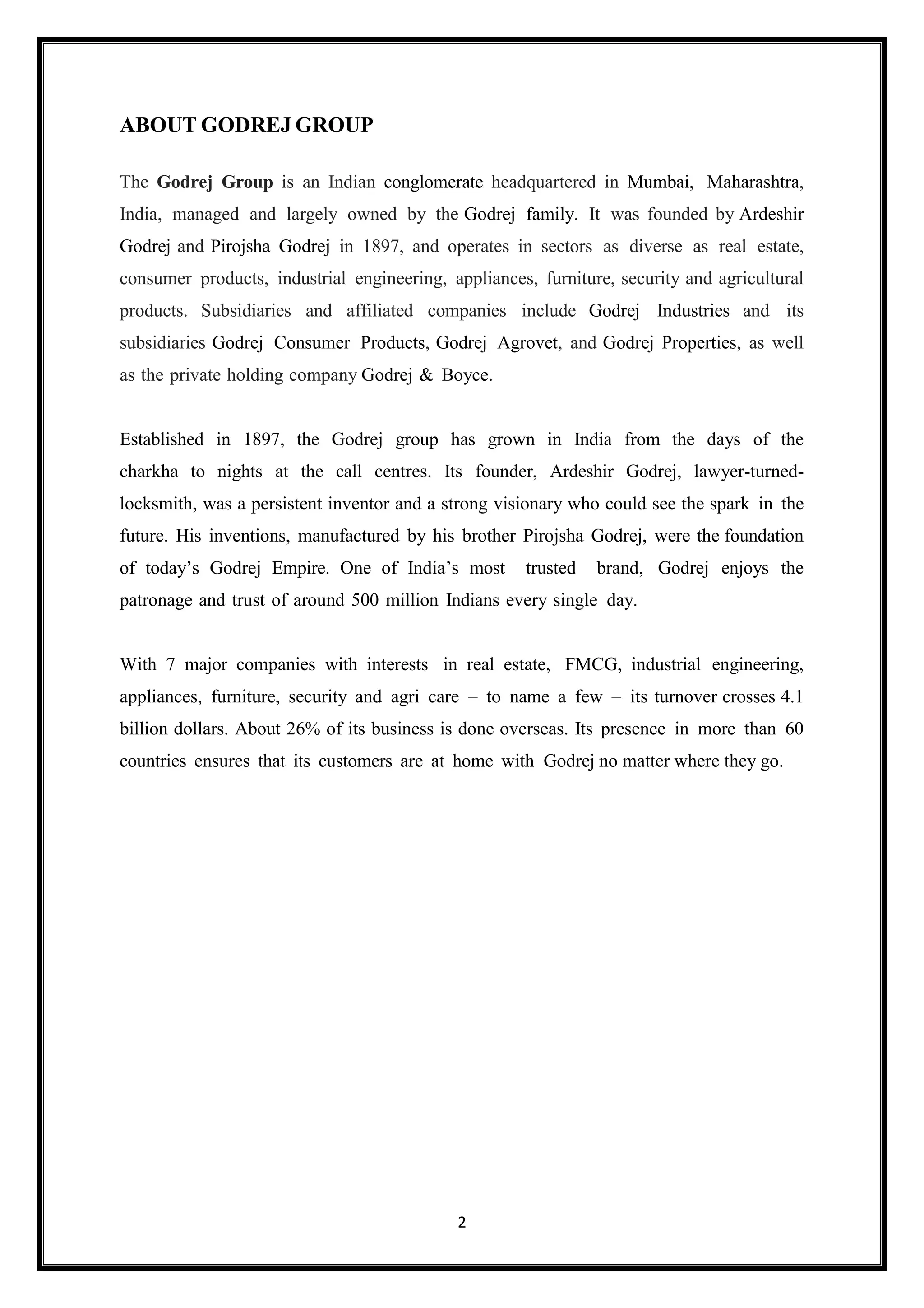 01 csr project godrej | PDF