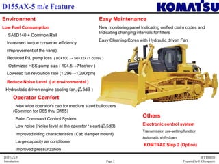 komatsunew upload D155_INTRODUCTION .ppt