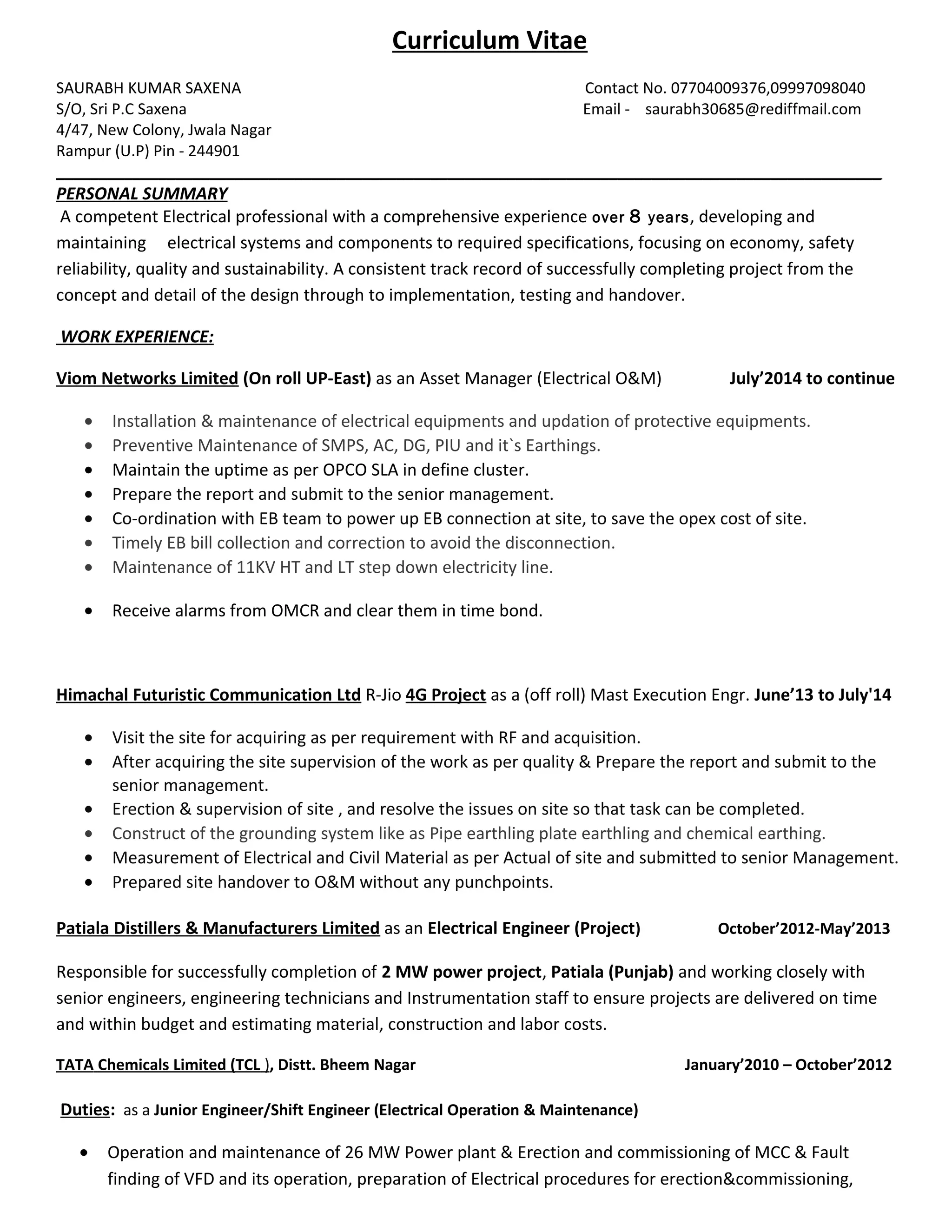 CV---Saurabh_Saxena__Update | PDF