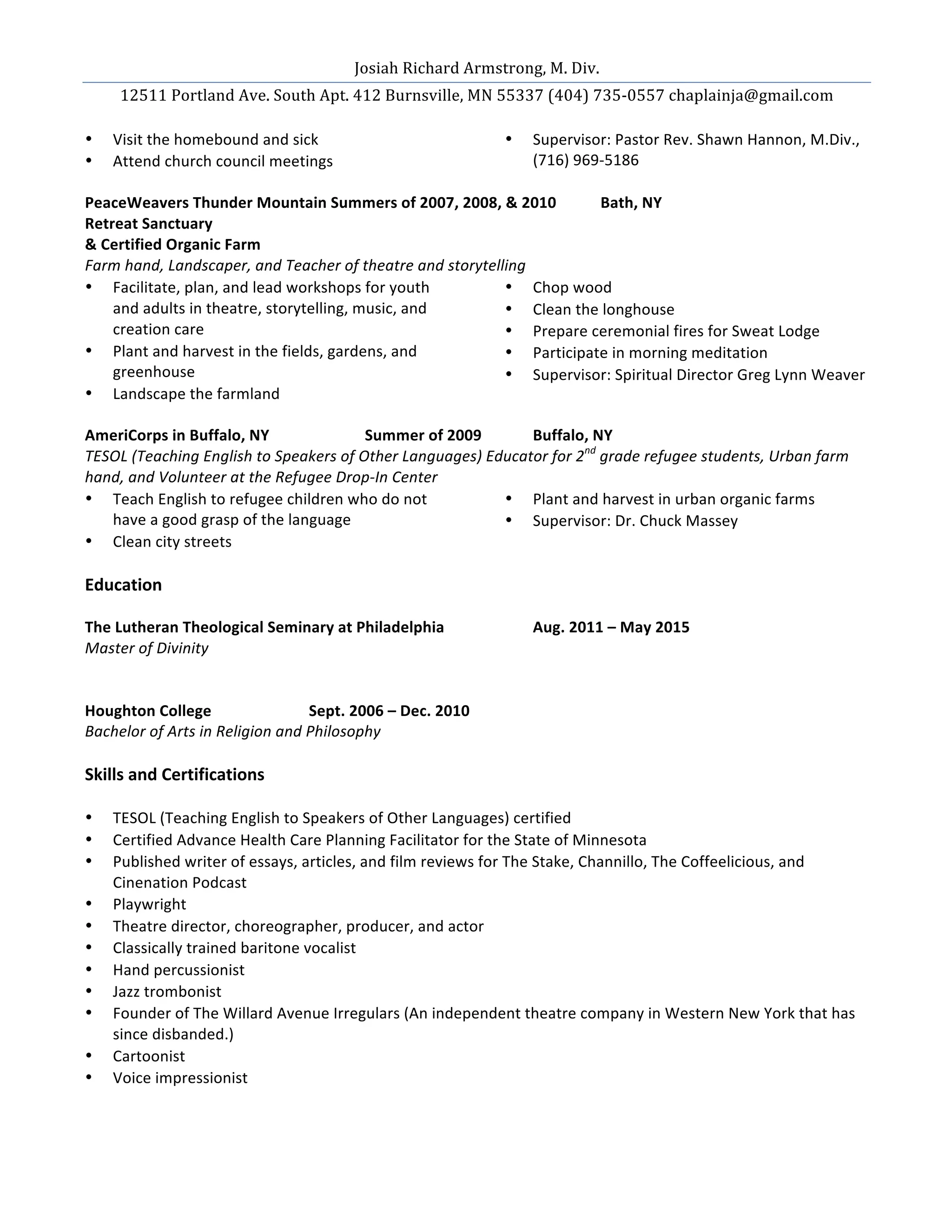 JosiahArmstrongResume | PDF