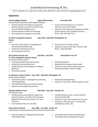 JosiahArmstrongResume | PDF