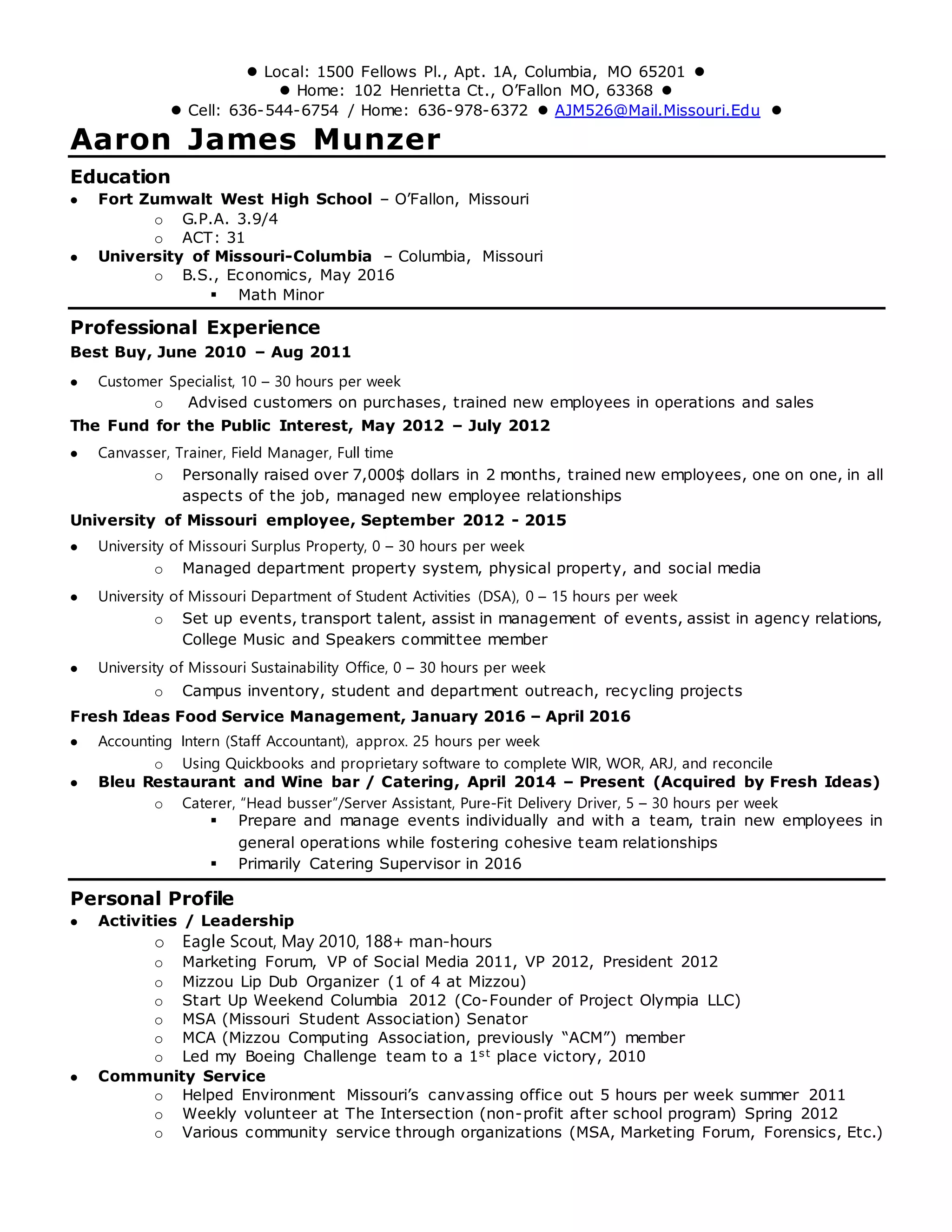 Resume 6 | DOCX