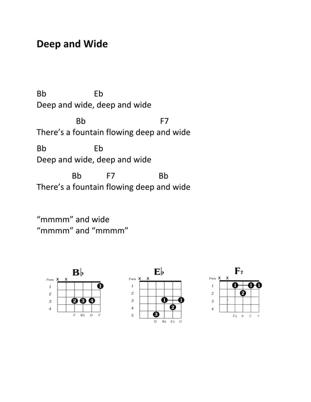 Song Deep & Wide | PDF