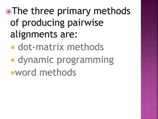 Sequence Analysis | PPTX