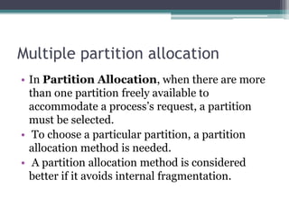 Managing Memory Allocation | PPT