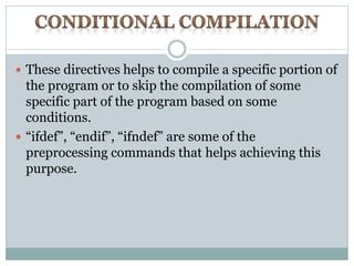 Preprocessor , IOSTREAM Library,IOMANIP Library | PPTX