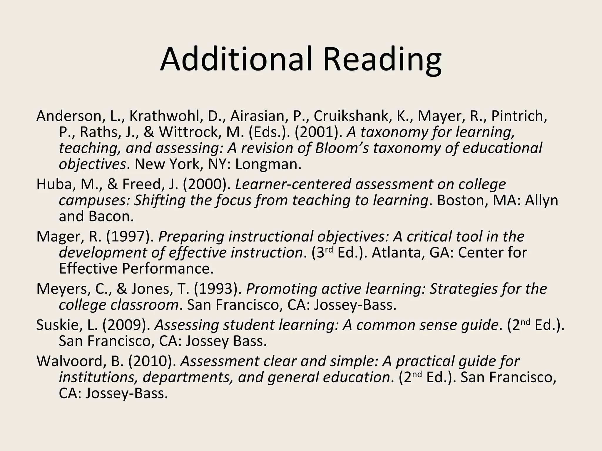 01 developing learning outcomes | PPT