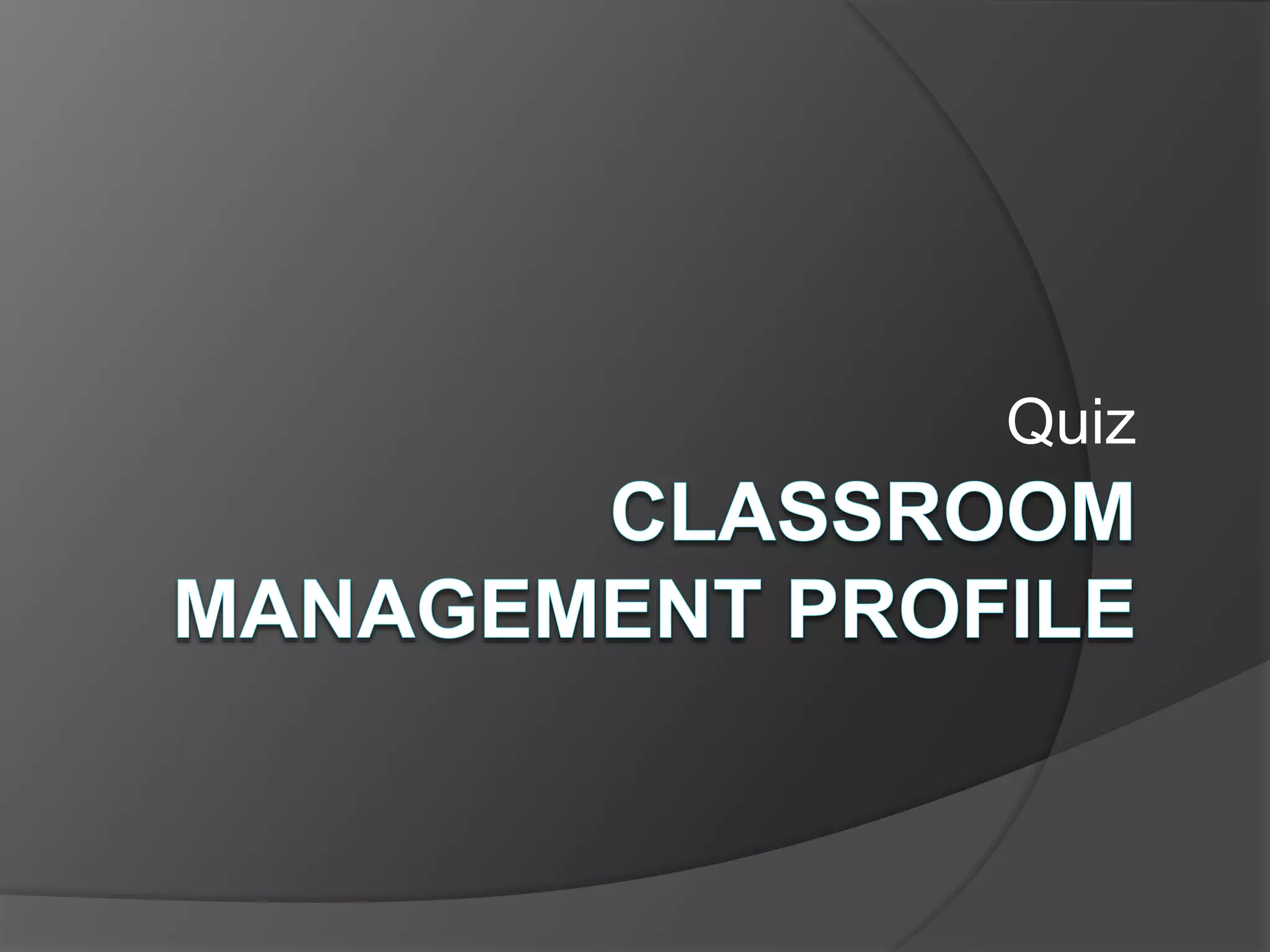 Classroom Management Strategies | PPTX