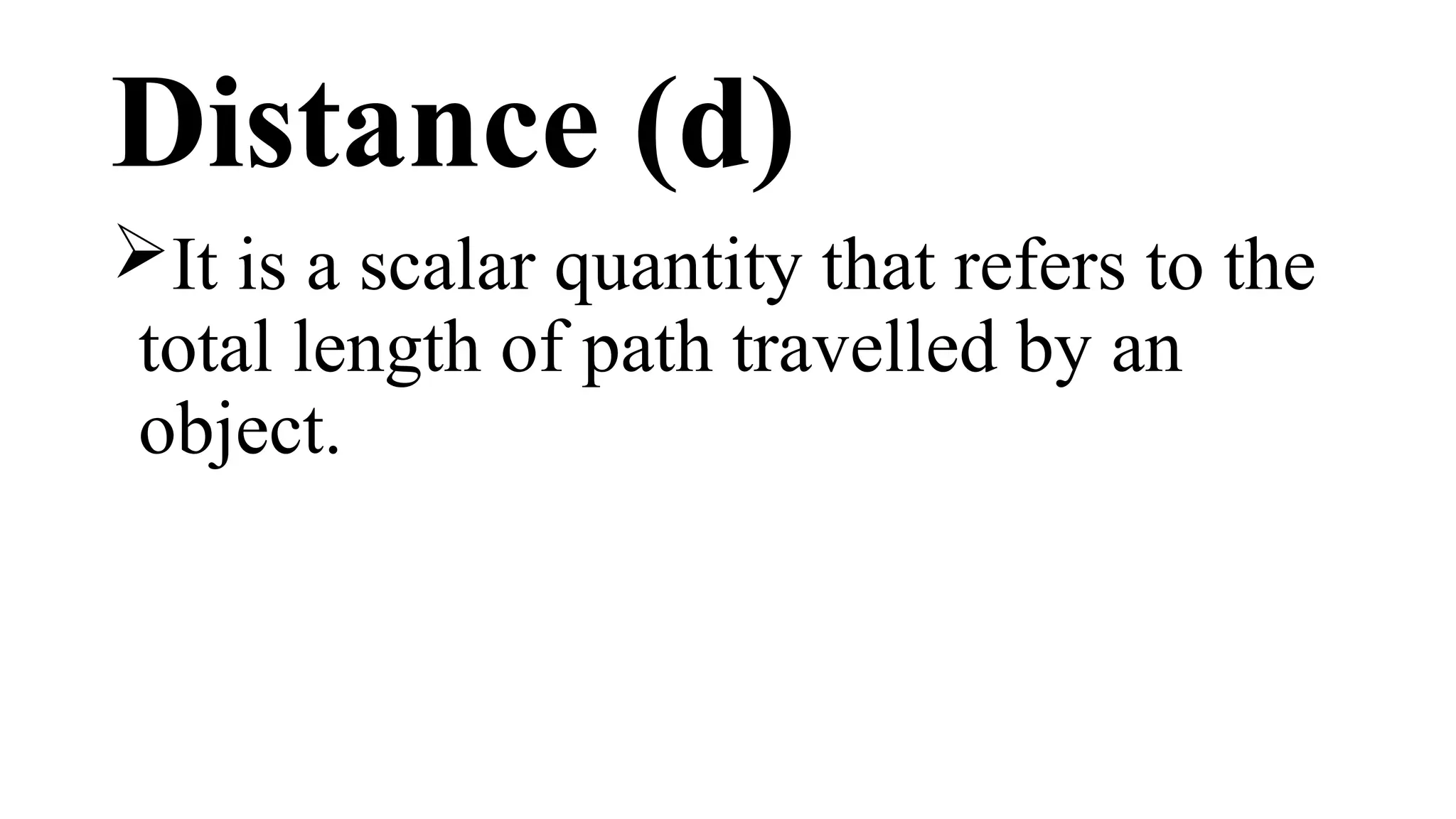 Distance and Displacement Powerpoint Presentation | PPTX