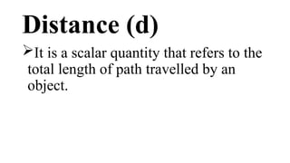 Distance and Displacement Powerpoint Presentation | PPTX