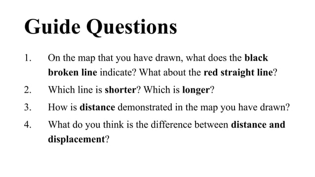 Distance and Displacement Powerpoint Presentation | PPTX