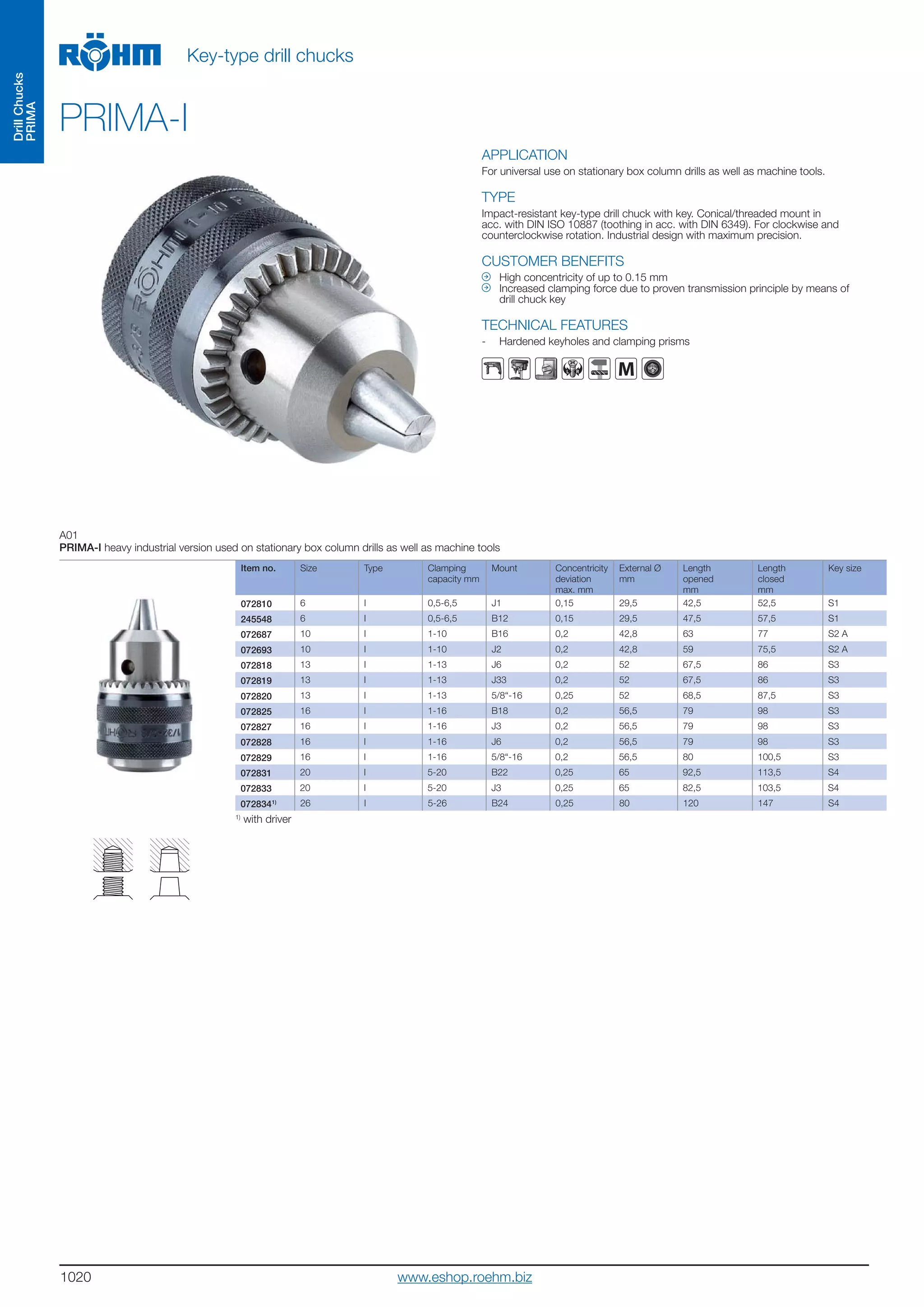ROEHM DRILL CHUCKS | PDF
