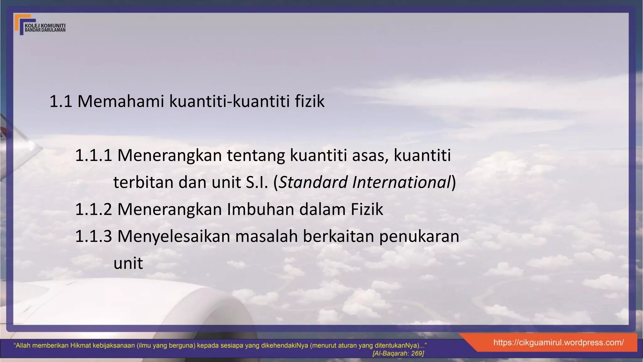 SAINS 1-KUANTITI FIZIK & PENGUKURAN | PDF