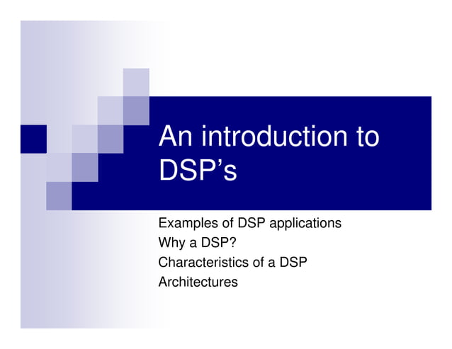 01 dsp intro_1 | PPT
