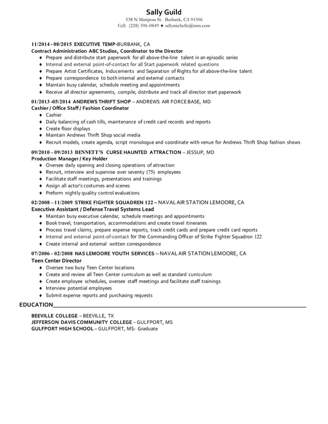 NEW SALLY RESUME | PDF