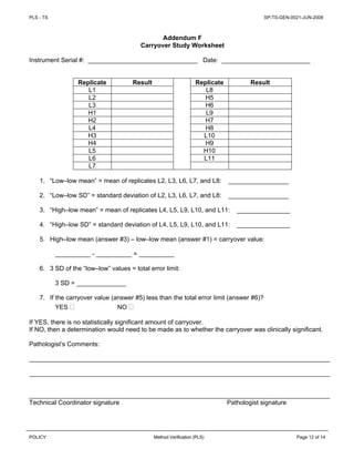 Method verification | PDF