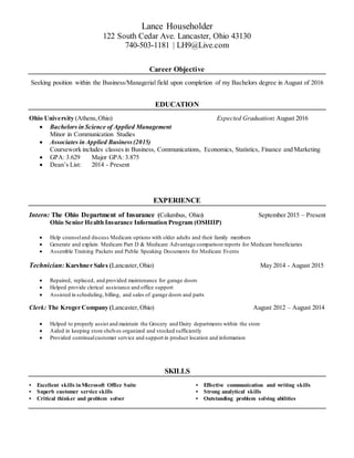 Householder Resume | PDF
