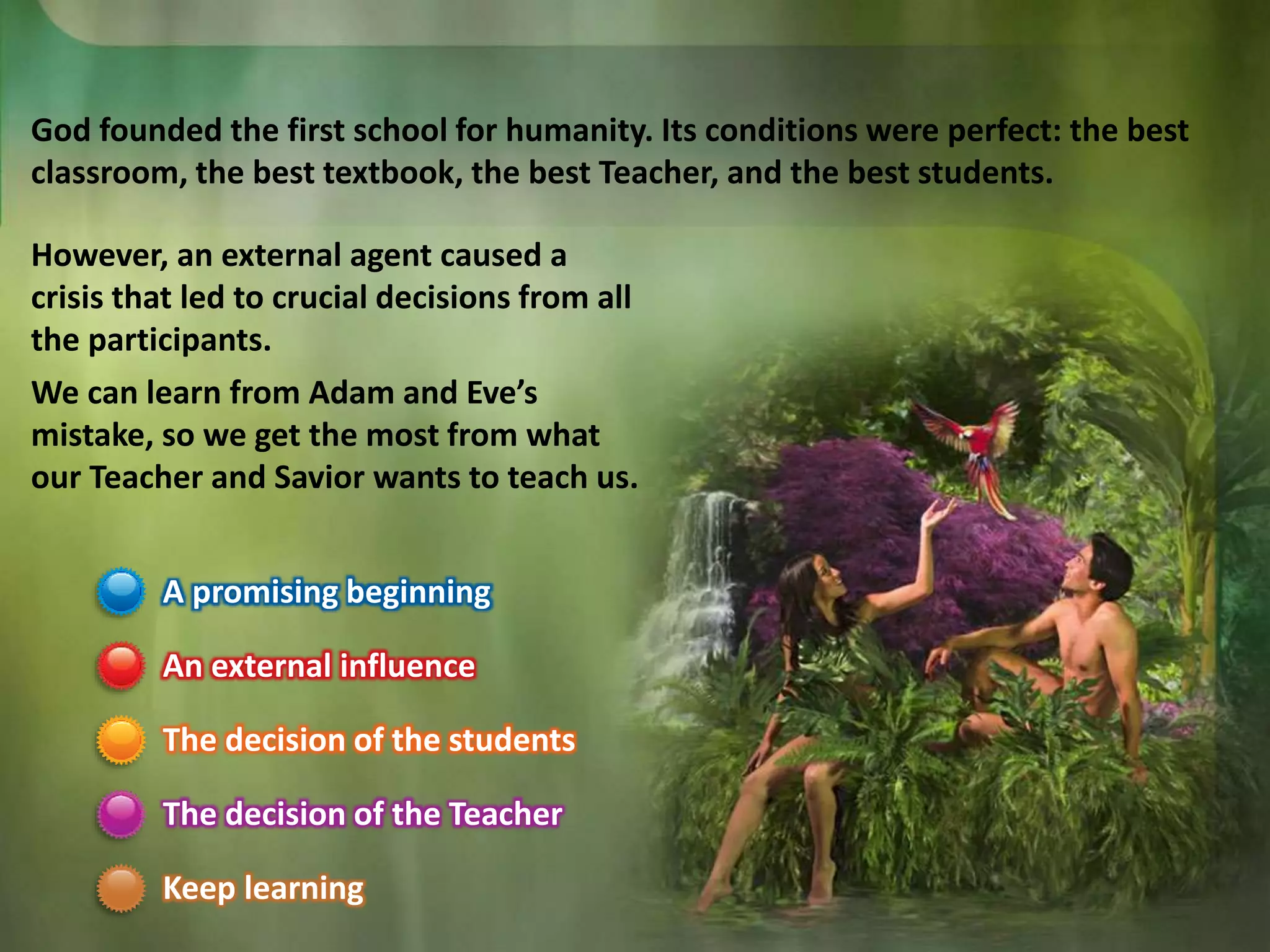 01 education in eden | PPTX | Christianity | Religion & Spirituality