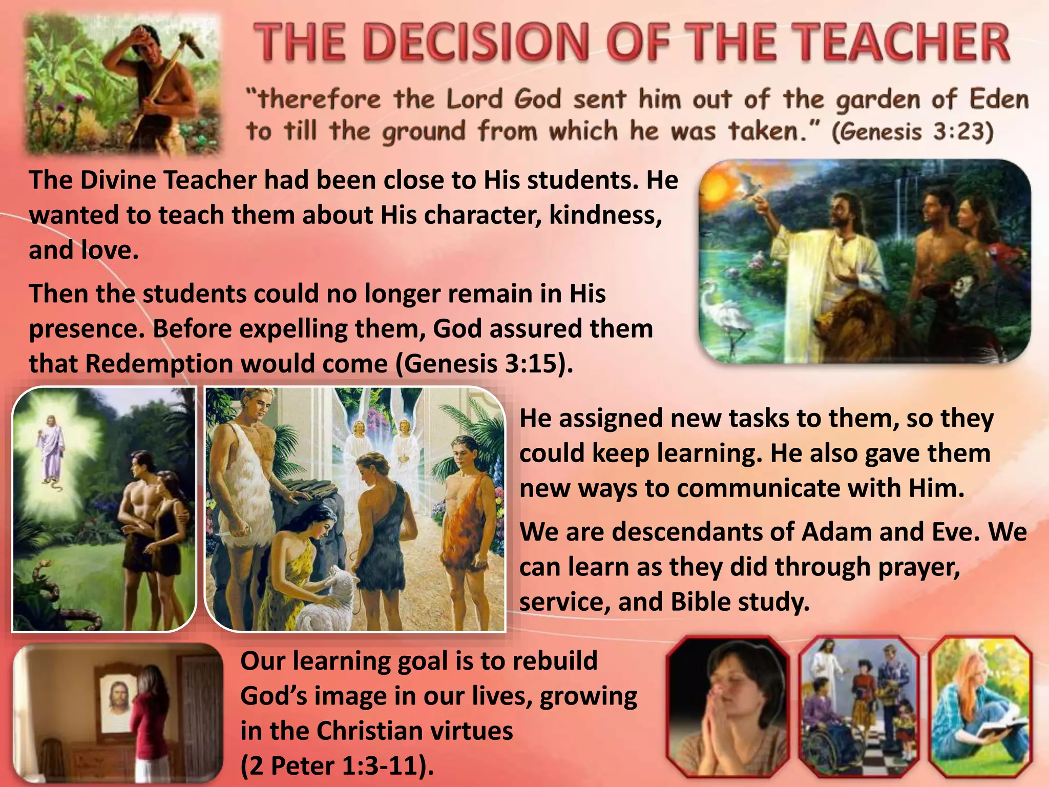 01 education in eden | PPTX | Christianity | Religion & Spirituality