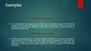 Contract of Gaurantee | PPTX