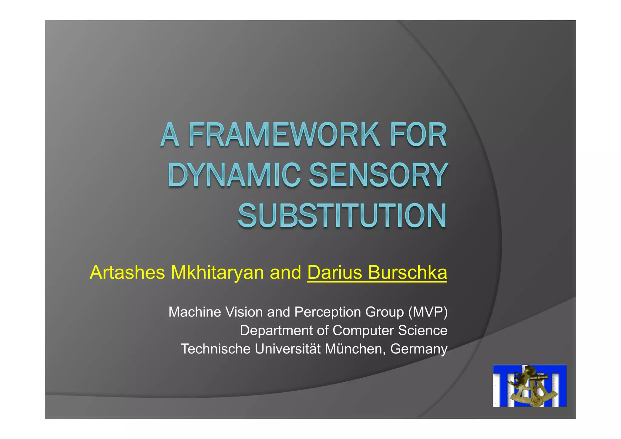 Sensory Substitution | PPT