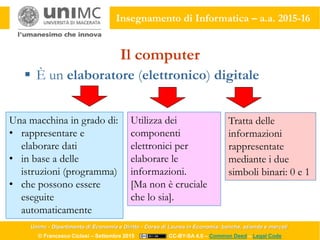 MODULO 01 - Elementi di base | PPT