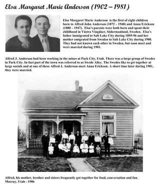 Elsa Margaret Marie Anderson & Holger Wilford Jorgensen | PDF