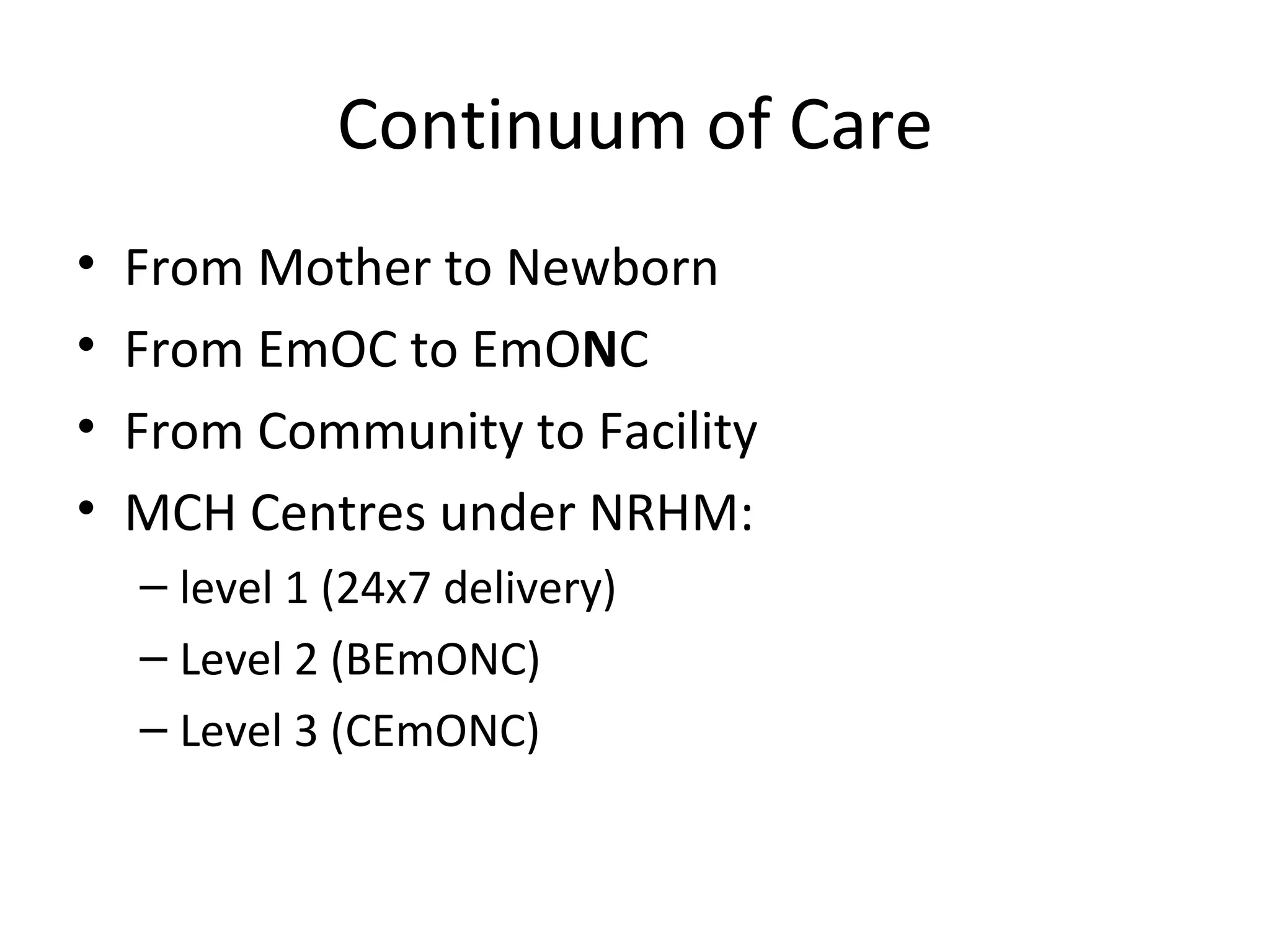 01 Emergency Obstetric care | PPT