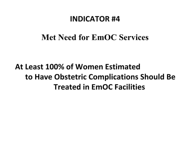 01 Emergency Obstetric care | PPT