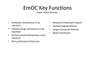 01 Emergency Obstetric care | PPT