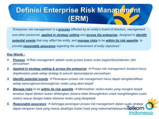 01 enterprise risk management pegantar - telkom | PPT
