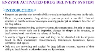 01 ENZYME ACTIVATED AND LIGAND MEDIATED Drug delivery system.pptx