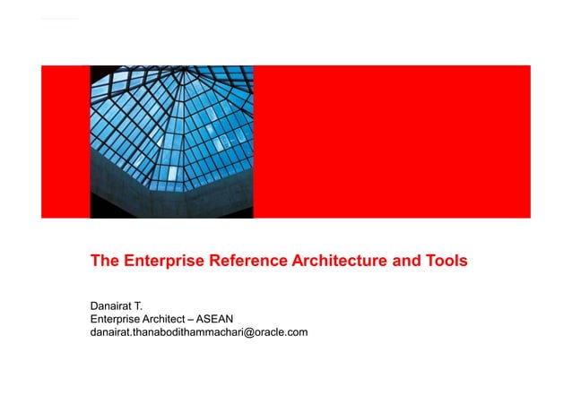 The Enterprise Reference Architecture and Tools | PDF