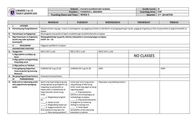daily lesson log 01ESP-2nd quarter week 5.docx