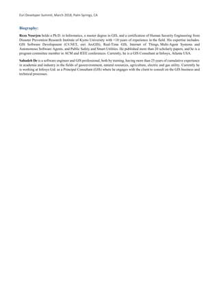 2018 Esri Developer Summit | PDF | Business Utilities | Business