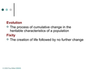 01 evolutionfixity | PPT