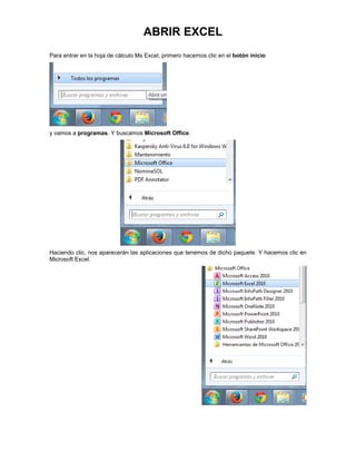 Excel 2010 ejercicios paso a paso practica 01 | PDF