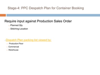 Export Planning & Dispatch | PPTX