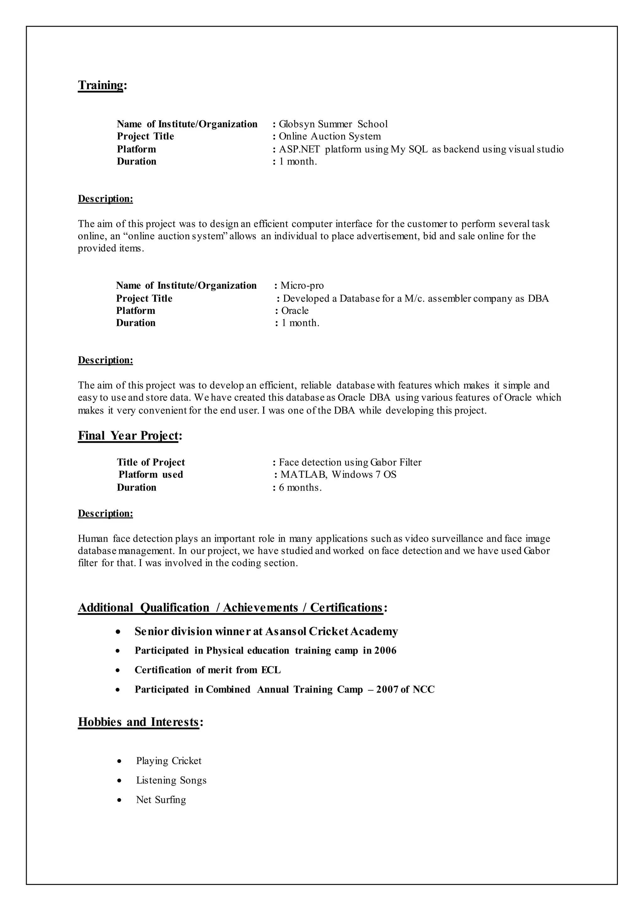 Bikash new CV | PDF