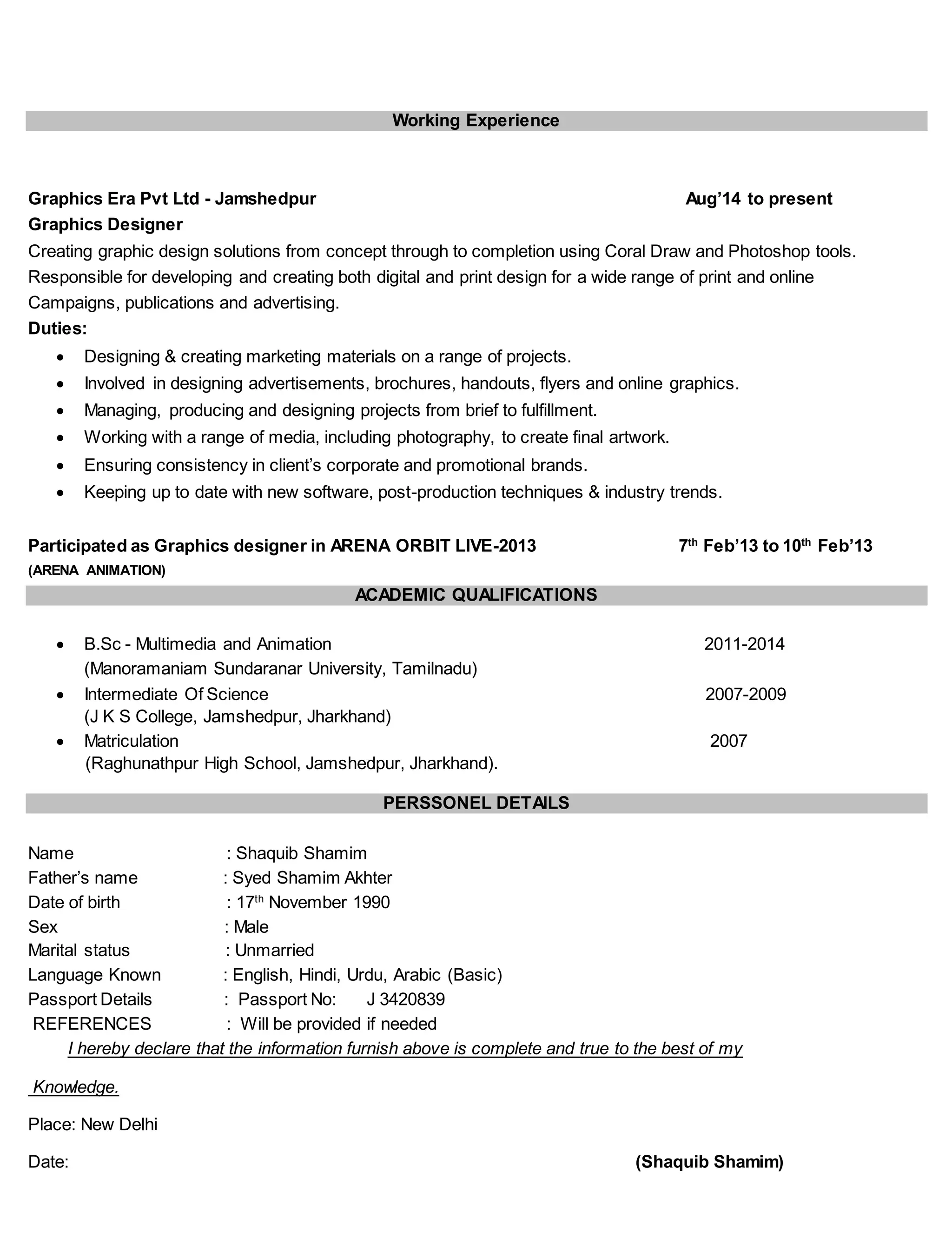 Shaquib Shamim_Graphics designer | PDF